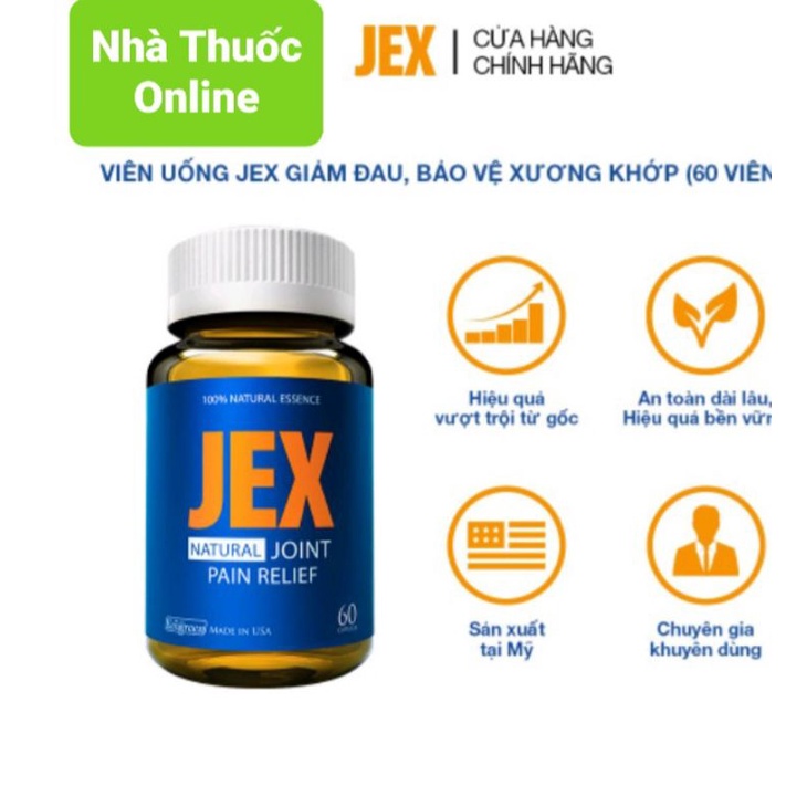 Jex oral tablet relieves pain, protects bones and joints (Bottle of 60 ...