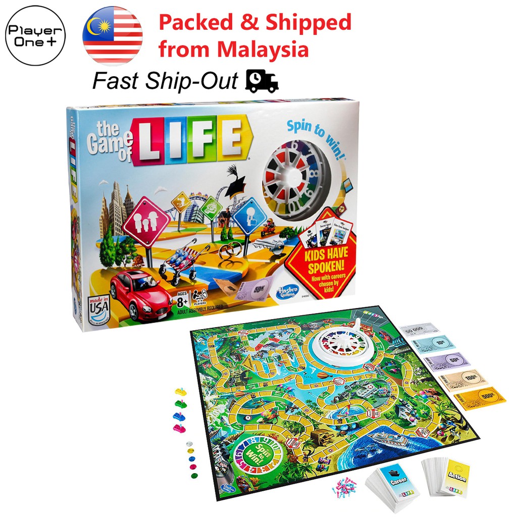 The Game of Life Spinning Wheel Board Game Kids Family Fun Party Games ...