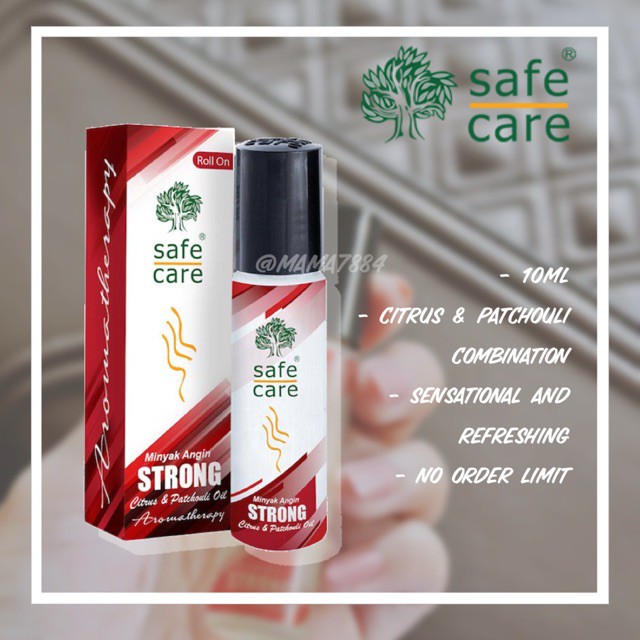 {Original} 10ml Safecare roll on minyak angin aromatherapy refreshing oil safe care | Shopee ...