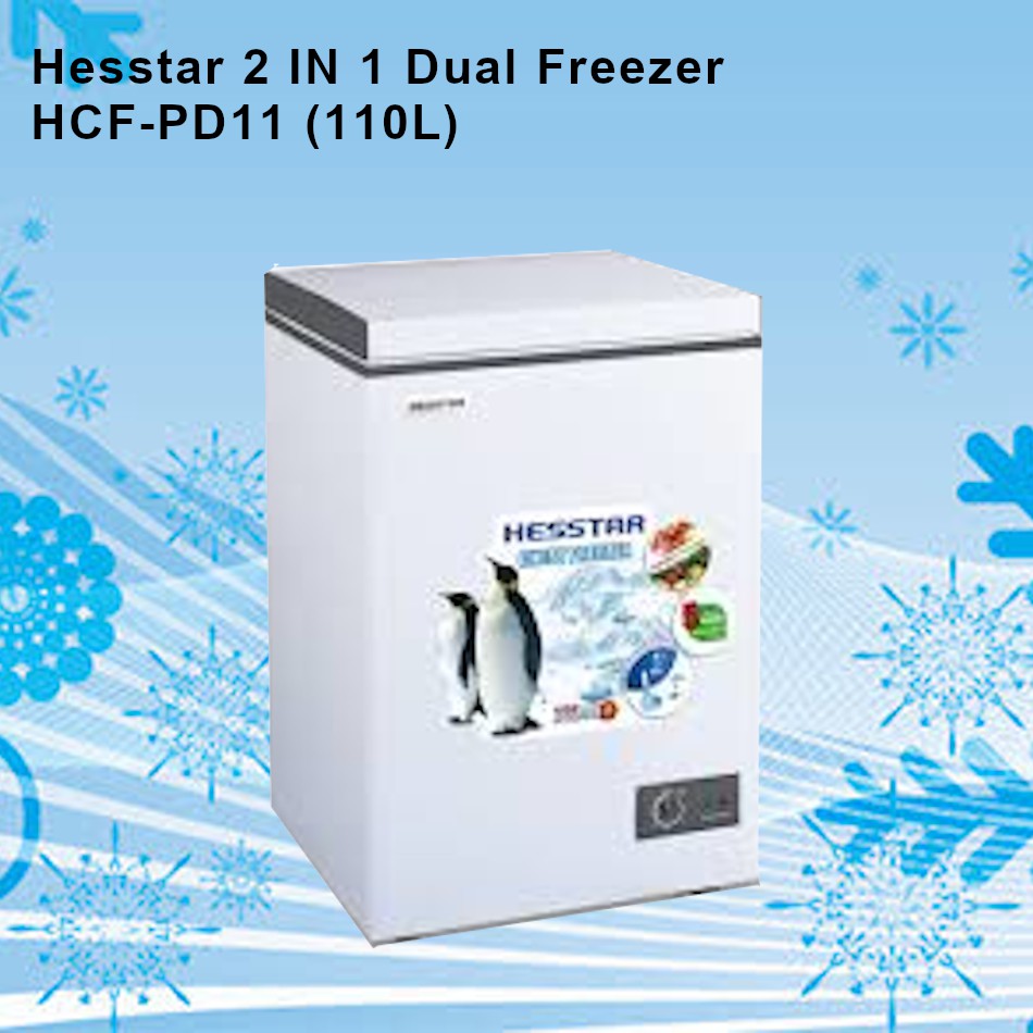 Hesstar 2 IN 1 Dual Freezer HCF-PD11 (110L) | Shopee Malaysia