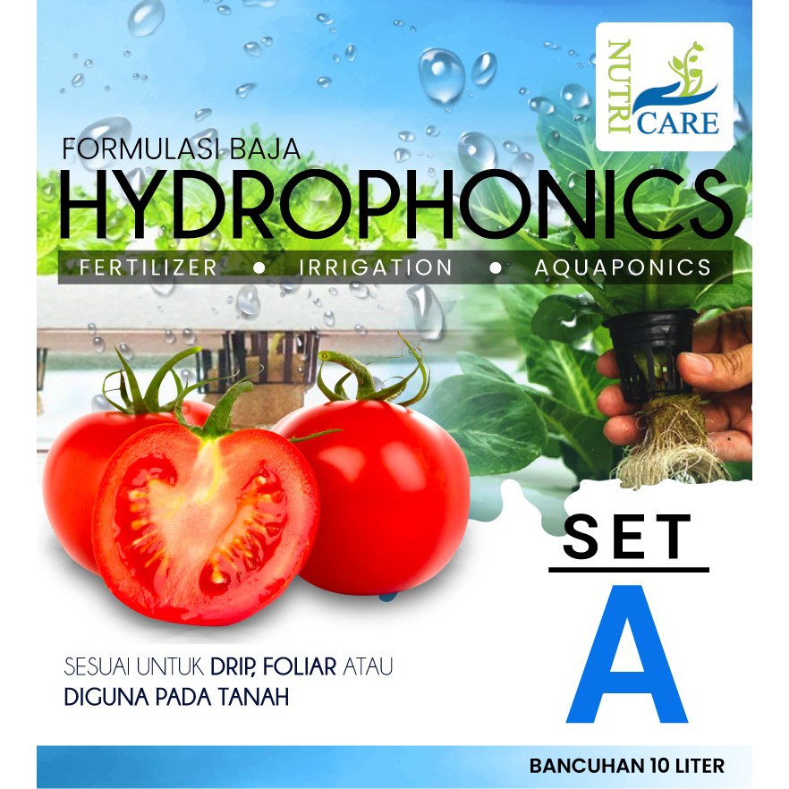 20 Liter Baja AB Hydroponics Dan Sayur Berdaun Untuk Pekebun Kecil ...