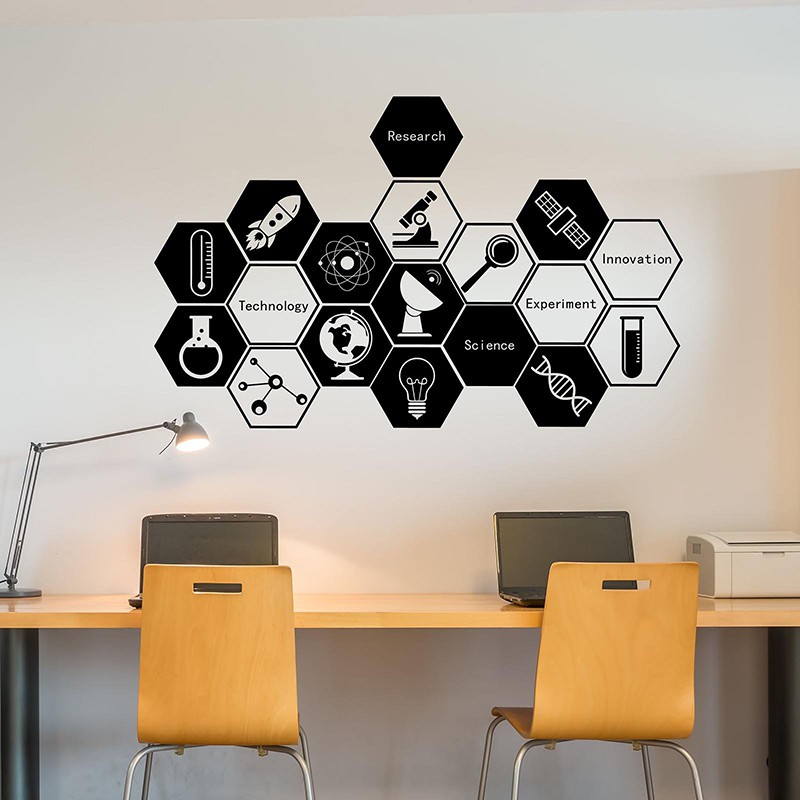 Science Wall Decal Education Home Art Decor Interior Design Vinyl Wall ...