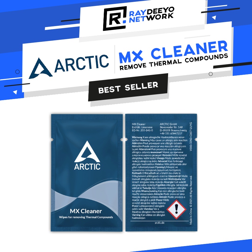 Arctic MX Cleaner Thermal Compound Remover [Wipes for removing Thermal ...