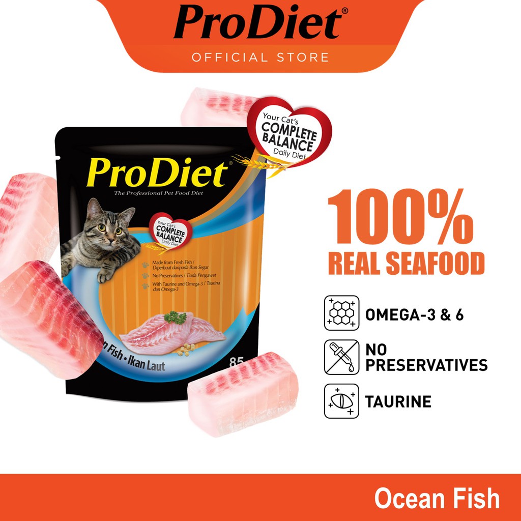 ProDiet Wet Cat Food - Ocean Fish (85G) | Shopee Malaysia