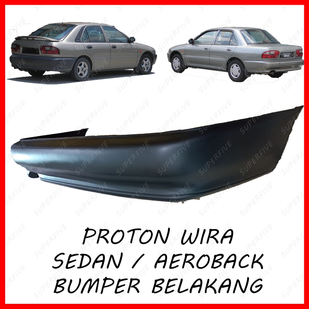 PROTON WIRA SEDAN / AEROBACK 1993 REAR BUMPER / BUMPER BELAKANG ...