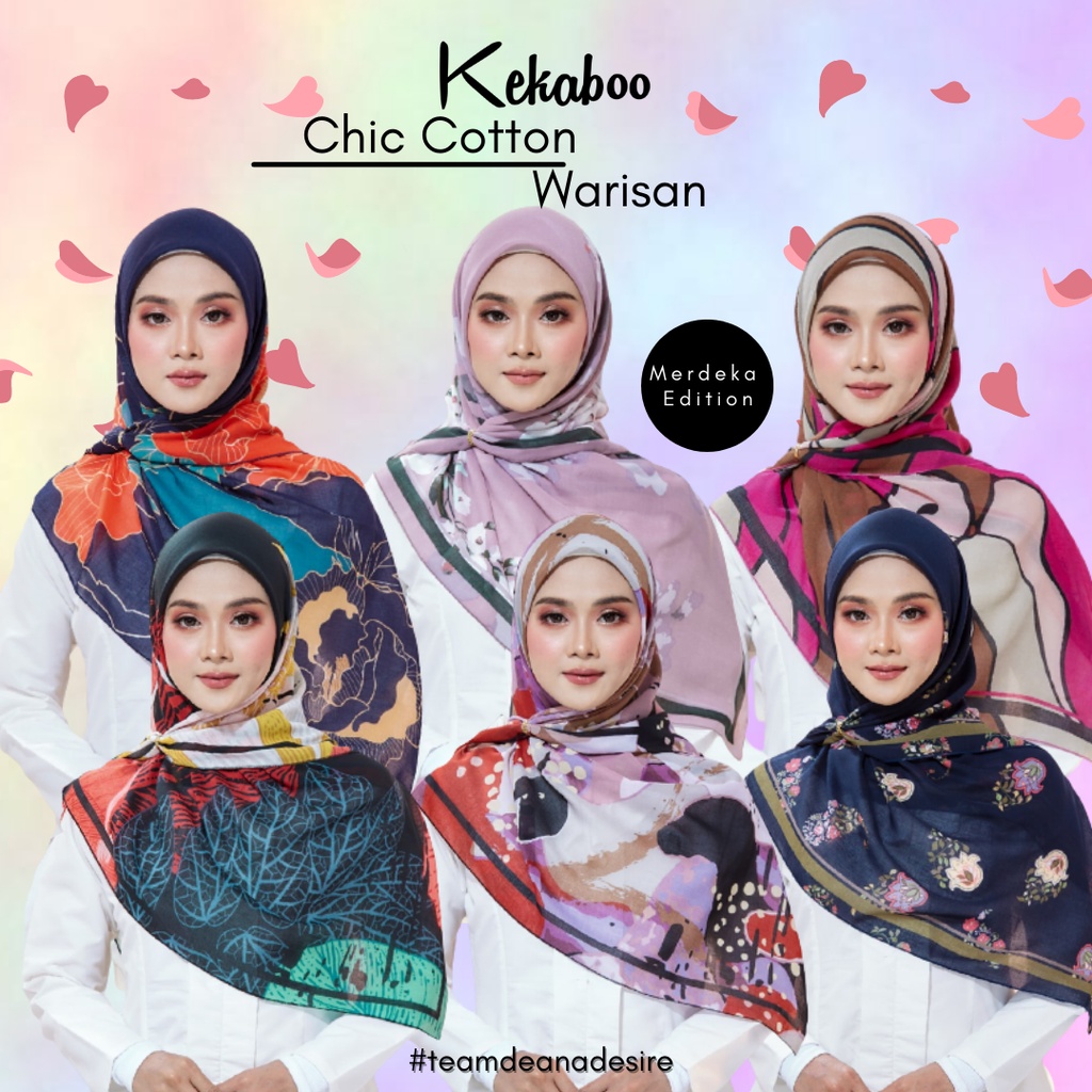 Tudung Kekaboo Mirabelle Chic Cotton | Tudung Kekaboo | Tudung Printed ...