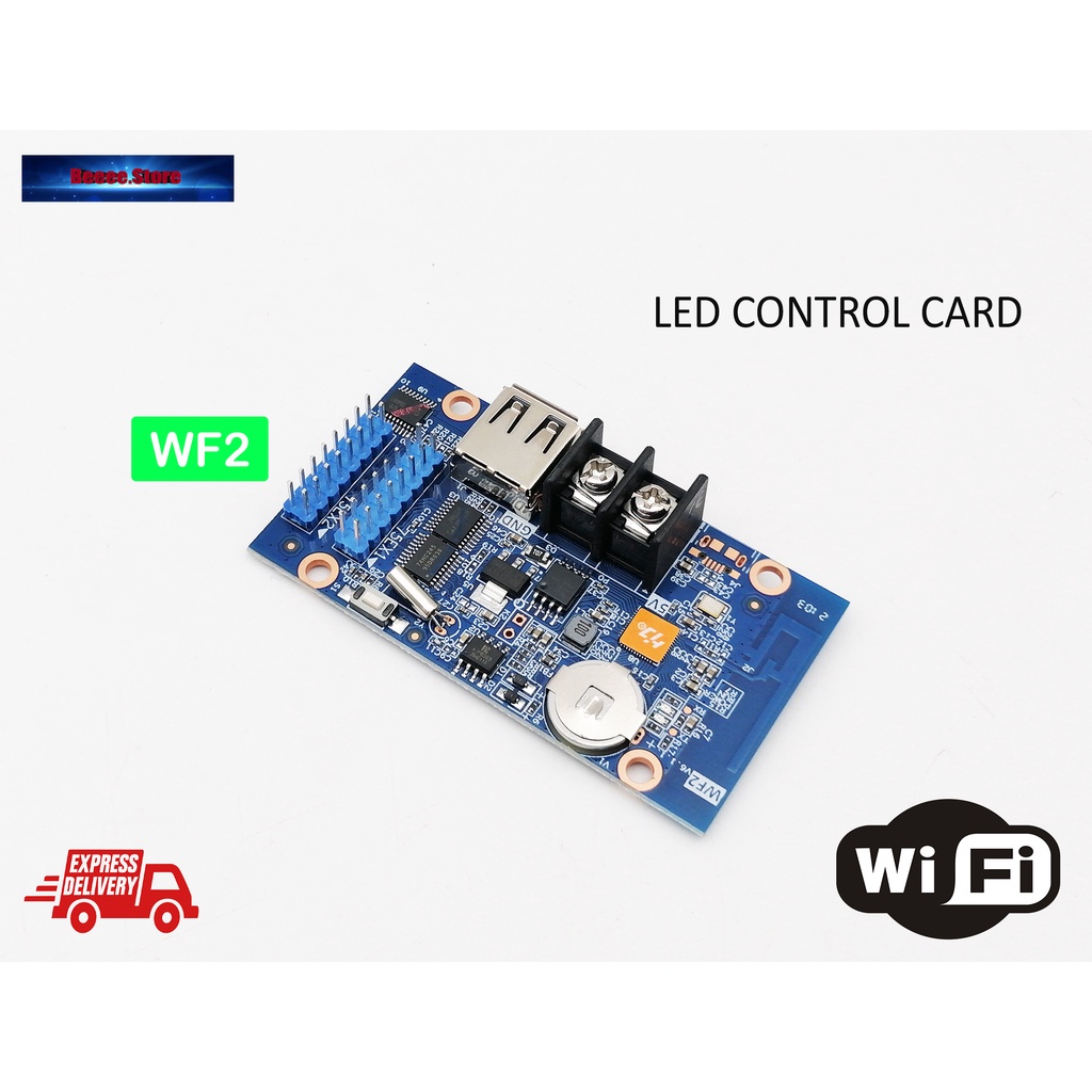 WF2 LED CONTROL CARD USB + wifi Full Color Led Control Card With hub75 ...