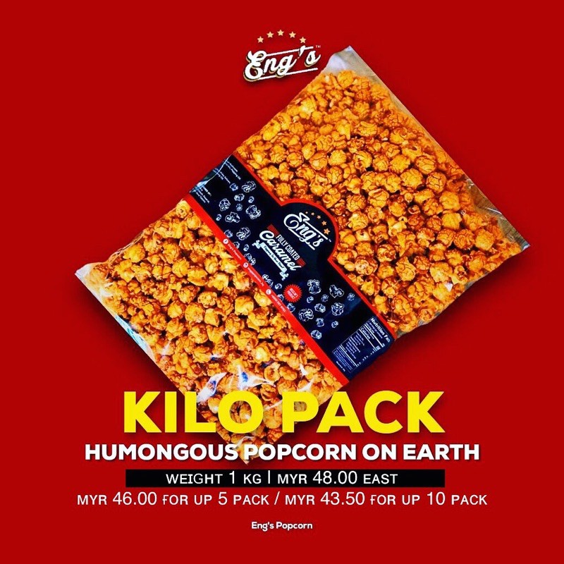 ENG’S POPCORN HQ Fully Coated Caramel KILO PACK (1kg) | Shopee Malaysia