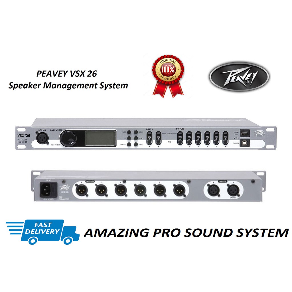 Peavey VSX 26 Speaker Management System | Shopee Malaysia