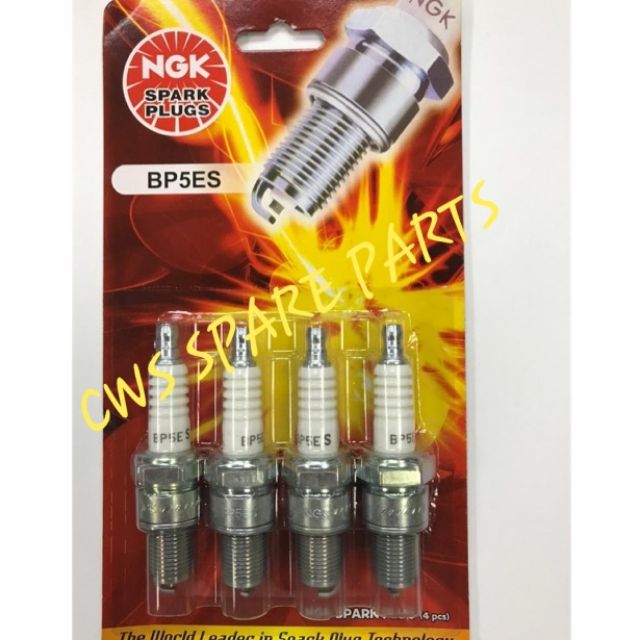 SAGA C22 KM36 130Y SPARK PLUG NGK 100% ORIGINAL BPE5S (1SET 4PC ...
