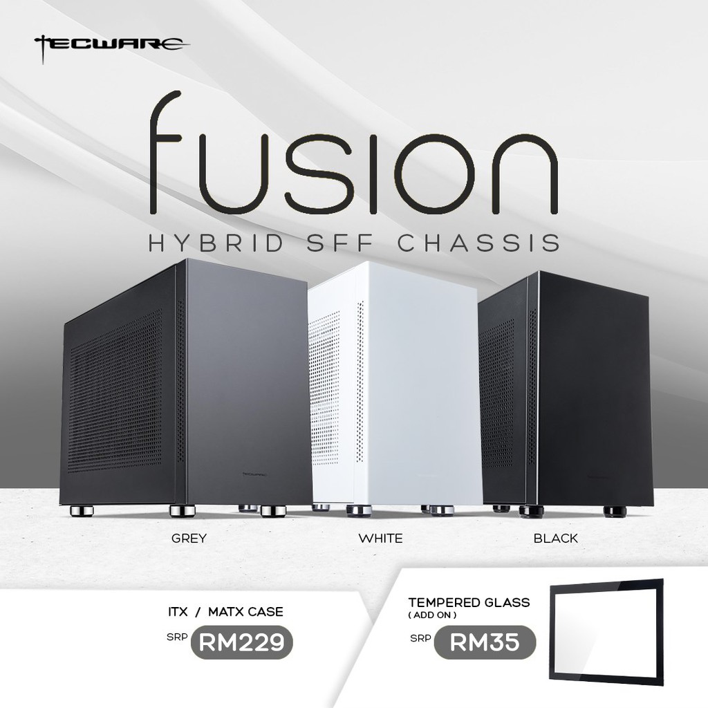 # TECWARE Fusion - Hybrid Small Form Factor Chassis # [BLACK/WHITE/GREY ...