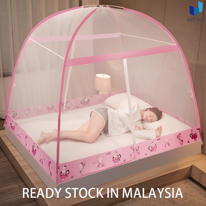 Kelambu Dewasa Kelambu Mosquito Net Bed Khemah Tent Single Queen King ...