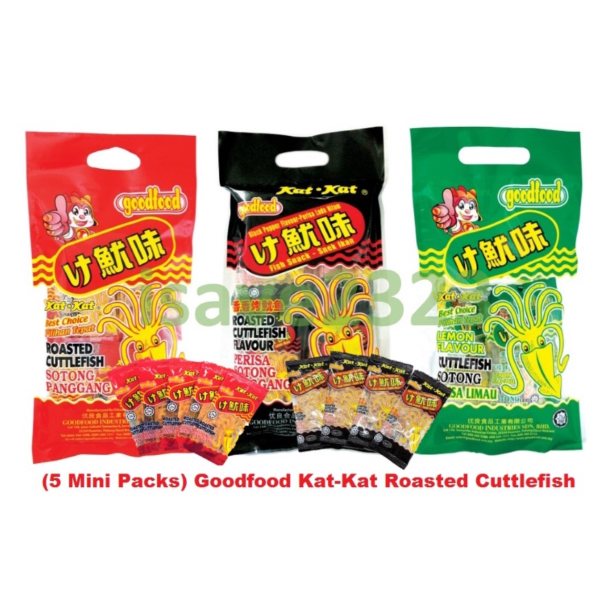 [BUY 5 FREE 1] GoodFood Kat-Kat Roasted Cuttlefish / Perisa Sotong ...