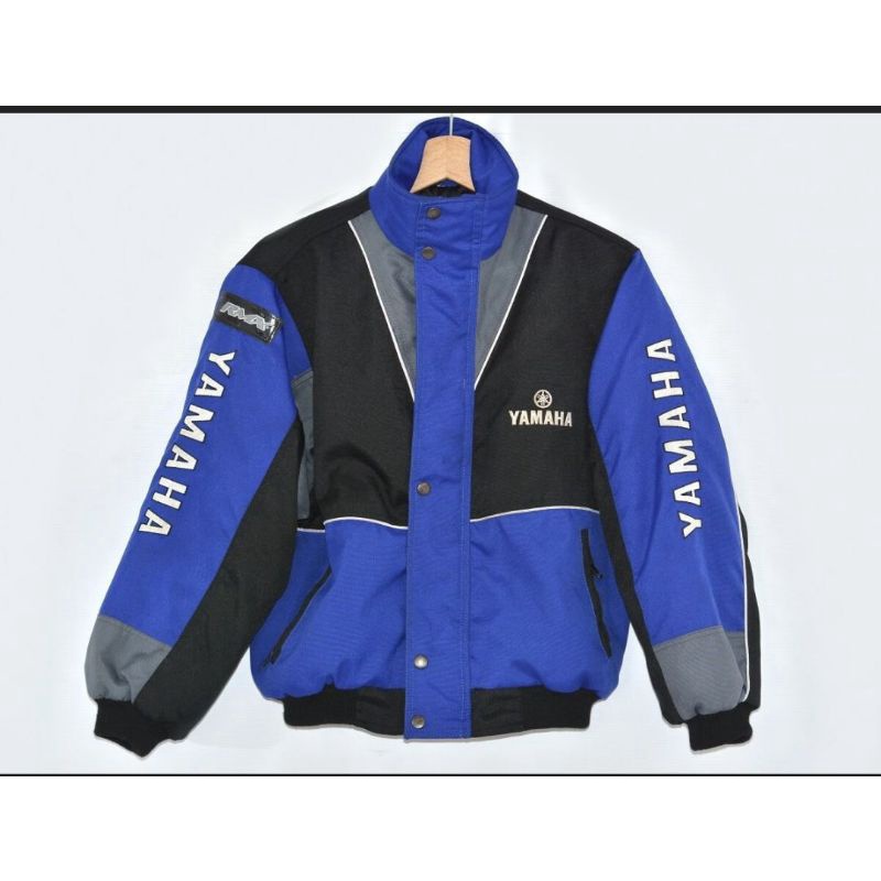 Yamaha jacket motorcycle blue black RMX vintage | Shopee Malaysia