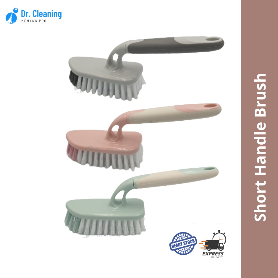 Short Handle Toilet Floor Brush Berus Cuci Lantai Tandas Mudah Pemegang ...