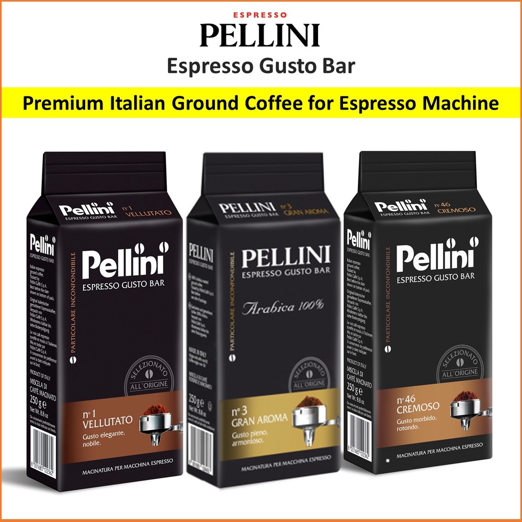 Pellini Ground Coffee 250g for Espresso Coffee Portafilter Machine ...
