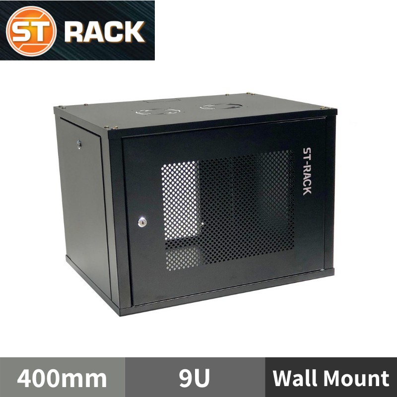 ST RACK WM0964 Wall Mount Rack Enclosure 19" - 400mm DEPTH (9U) | Shopee Malaysia