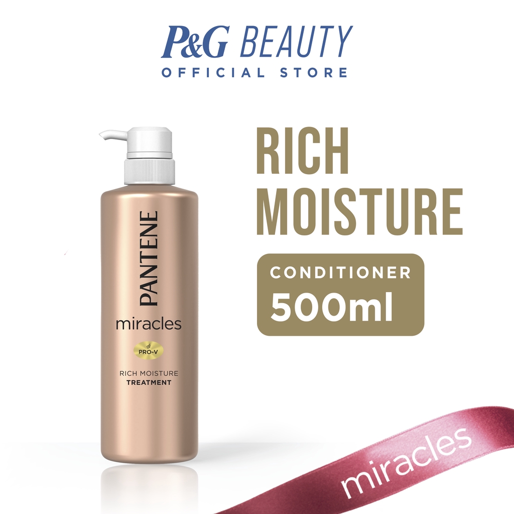 Pantene Miracles Rich Moisture Treatment (500ml) | Shopee Malaysia