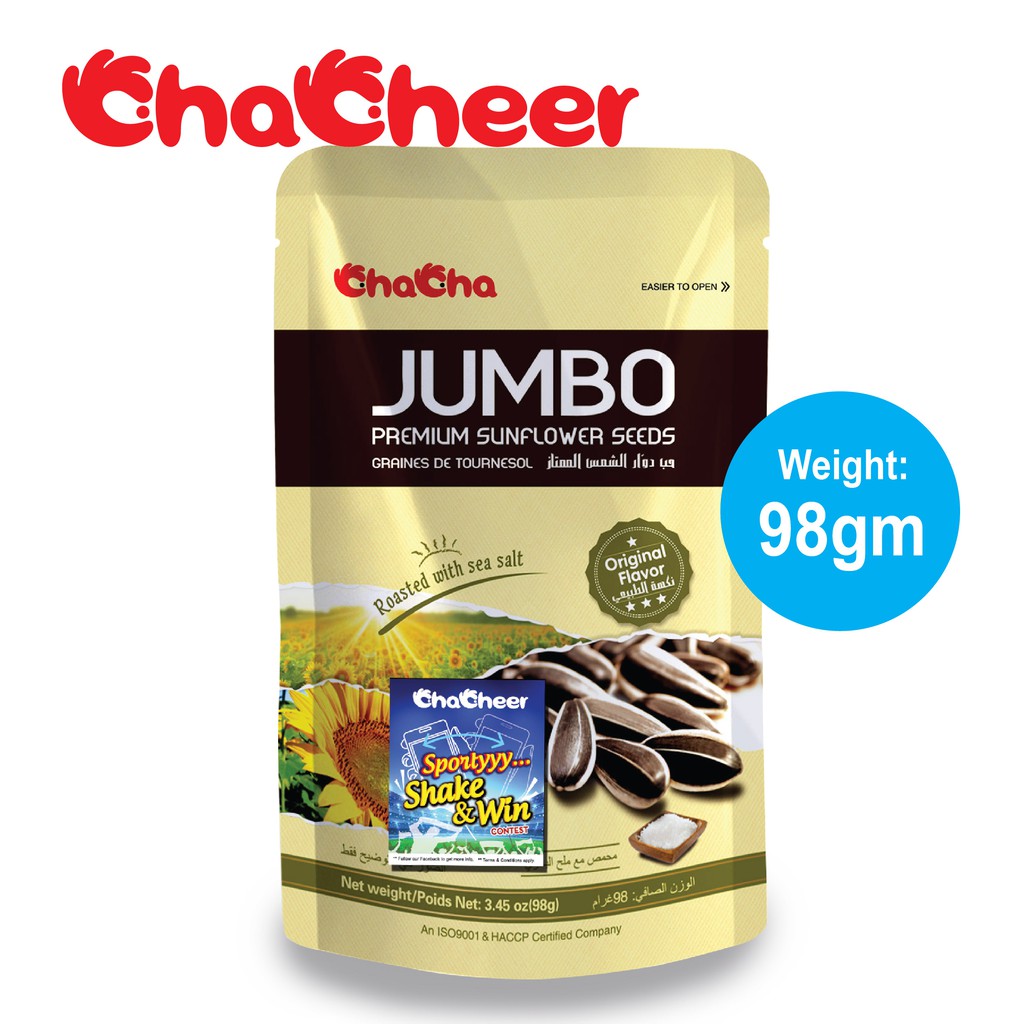 ChaCheer Jumbo Sunflower Seed (98g x 22 Packs) | Shopee Malaysia