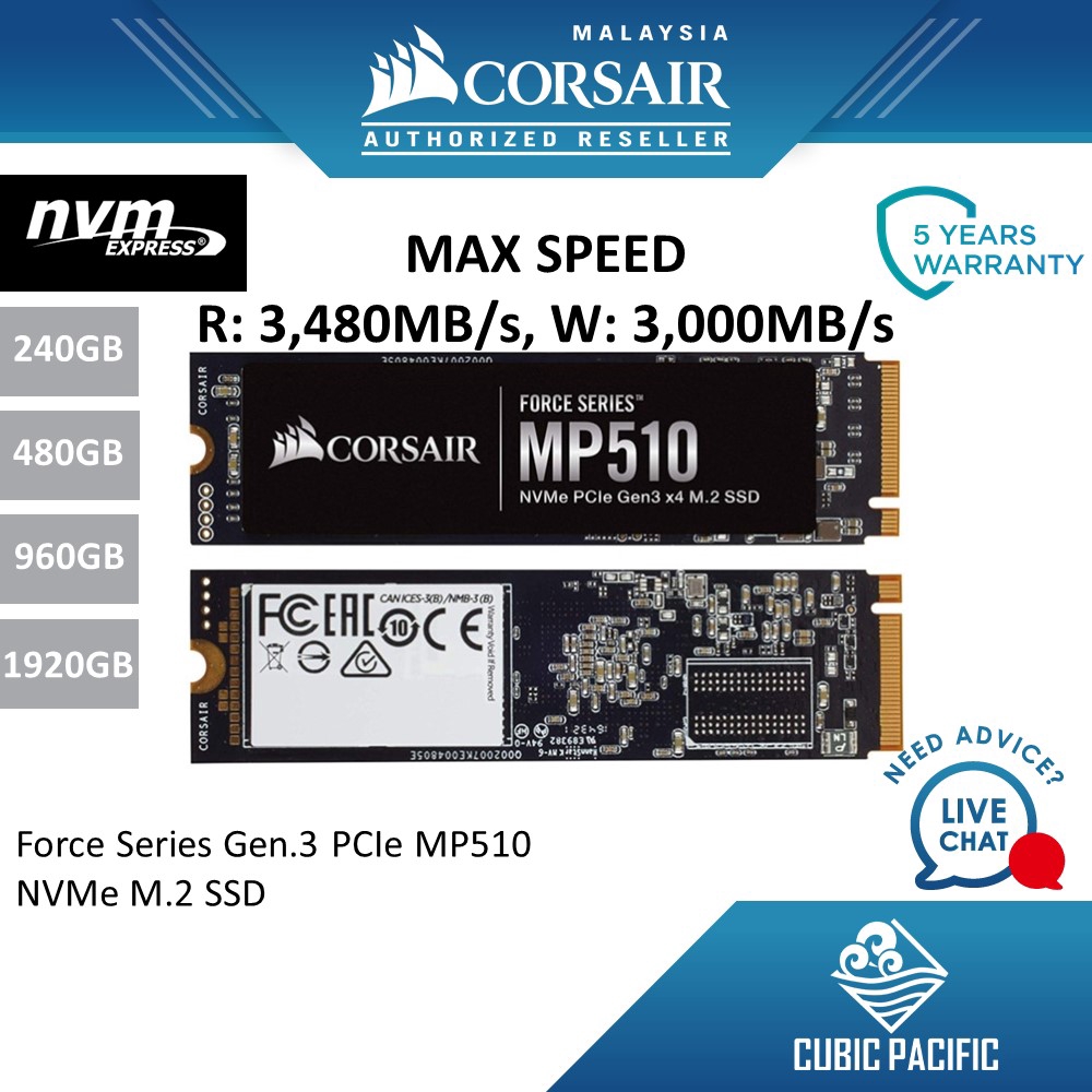 Corsair Mp510 is rated the best in 08/2025 - BeeCost
