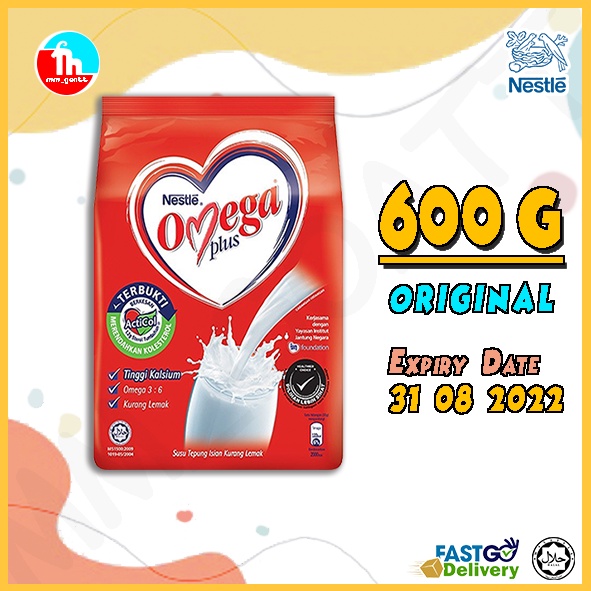 Nestle Omega Plus Milk Powder 600g | Shopee Malaysia