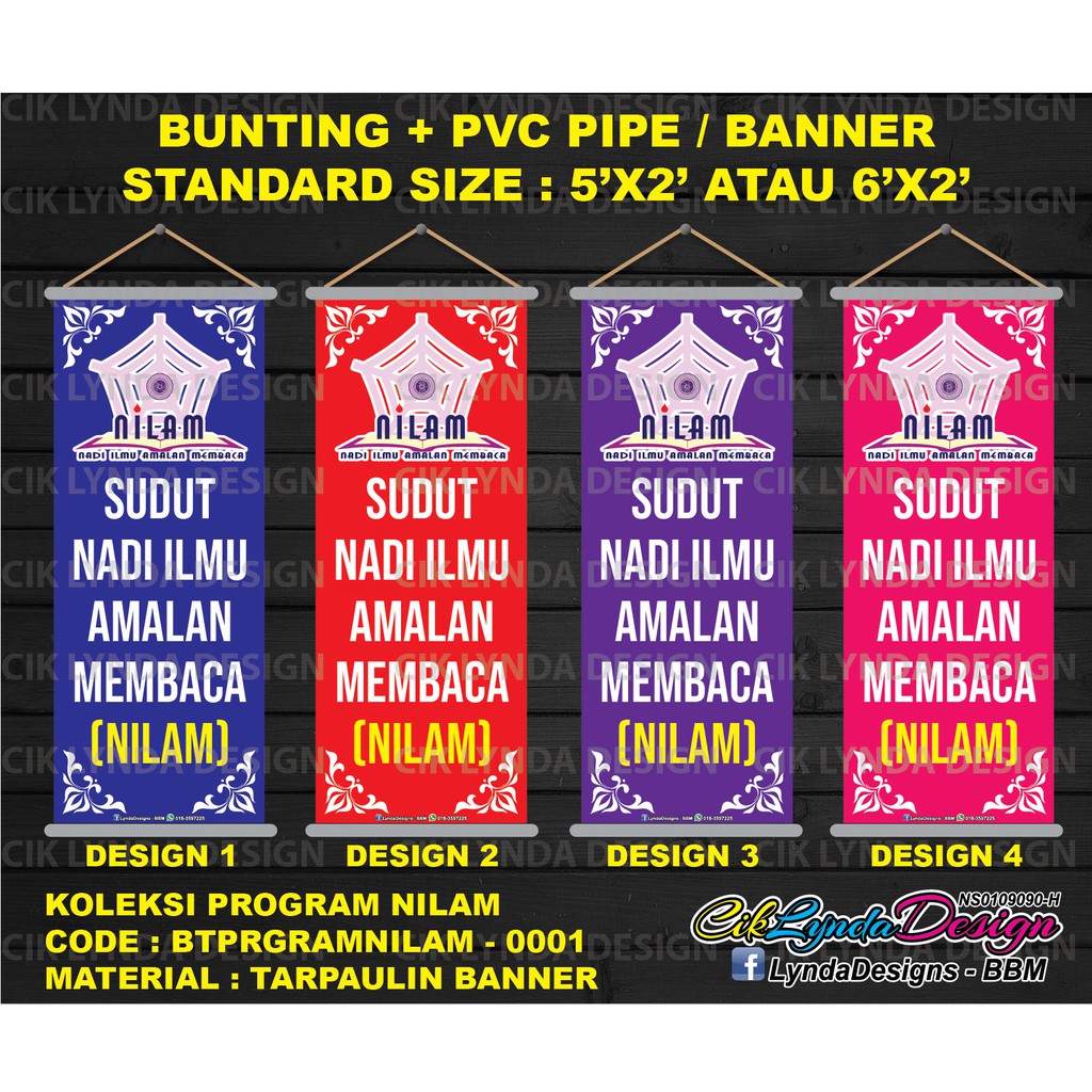 PRE-ORDER - BUNTING + PVC PIPE - PROGRAM NILAM | Shopee Malaysia