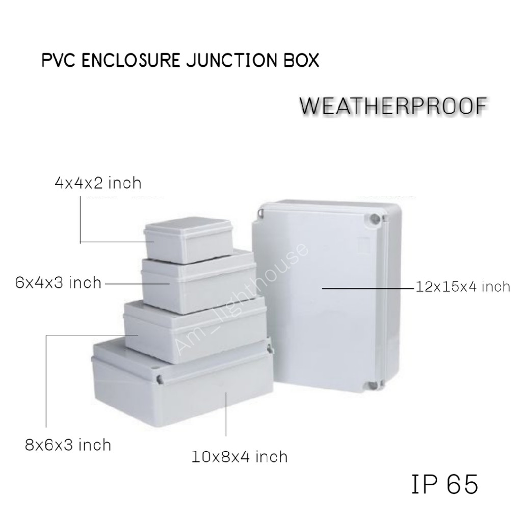 TC PVC WEATHERPROOF ENCLOSURE BOX IP56 JUNCTION BOX | Shopee Malaysia