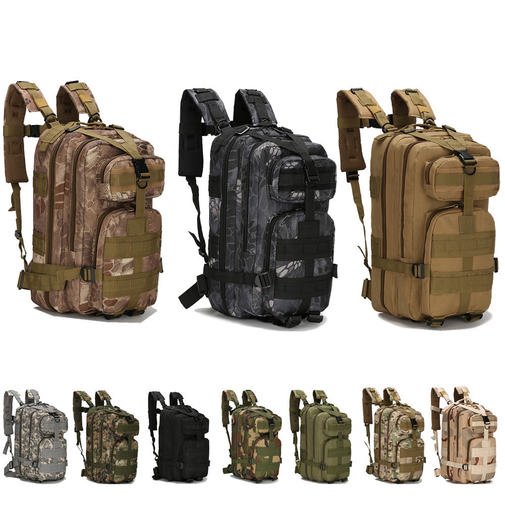 Army Military 3P Attack Tactical Backpack SWAT Hiking Bag 25L | Shopee ...