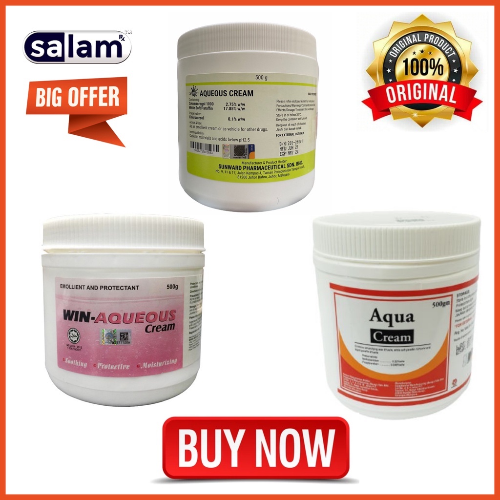 AQUEOUS CREAM (WIN / SUNWARD / AQUA) (100G / 500G) [SENSITIVE , DRY ...