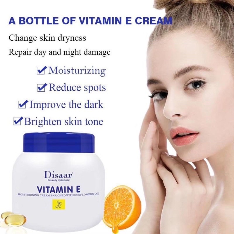 Dissar Vitamin E Moisturising Cream Enriched With Sunflowers Oil 200ML ...