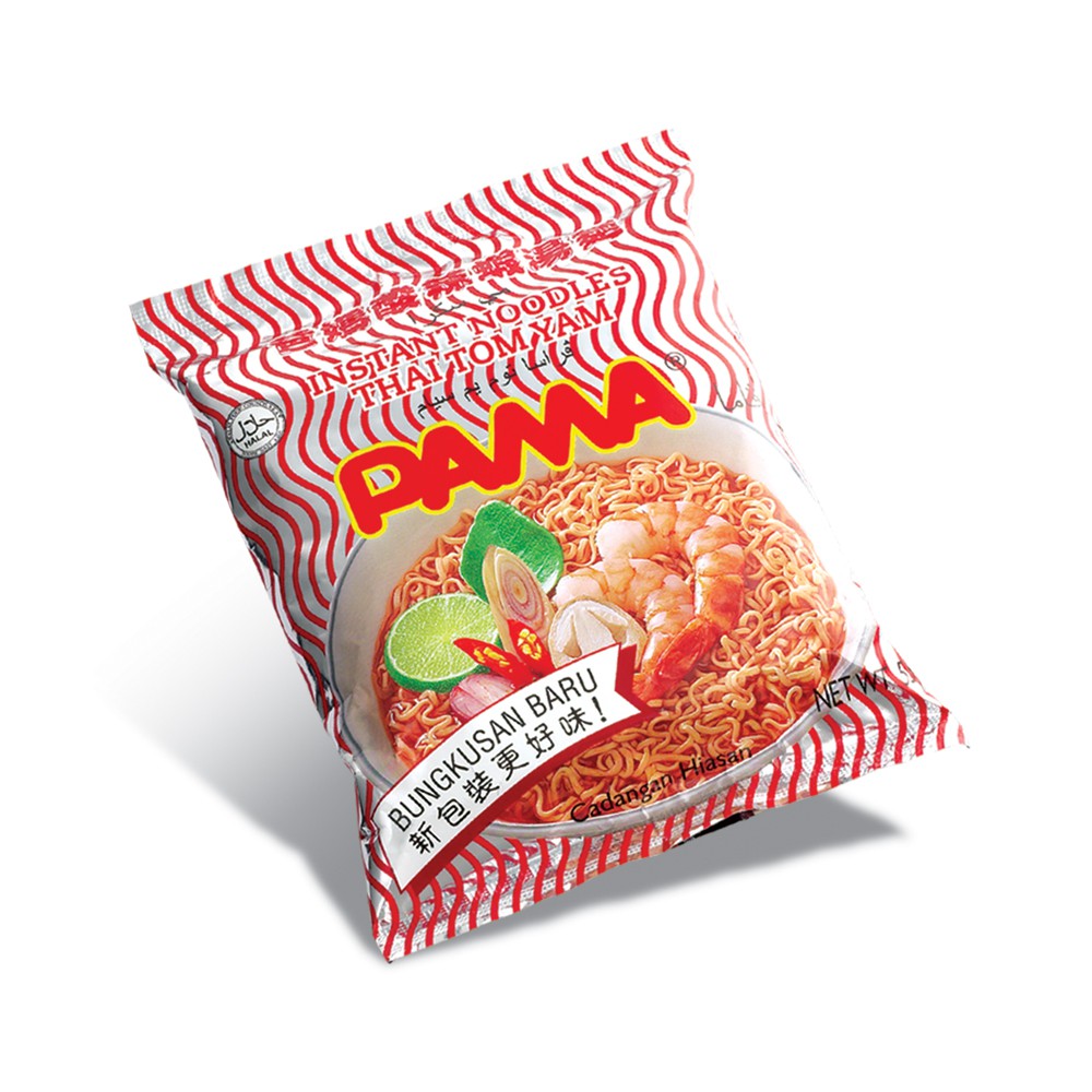 PAMA Instant Noodles Thai Tom Yam (55gx5) Halal – Malaysia | Shopee ...