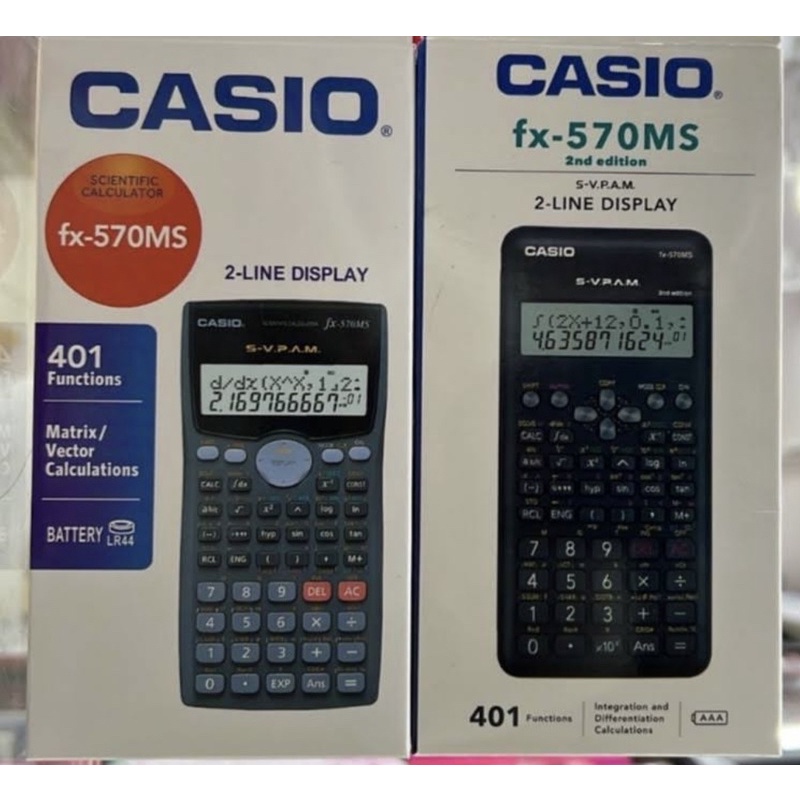 Casio Scientific Calculator FX-570MS Model with 401 Functions(OEM ...