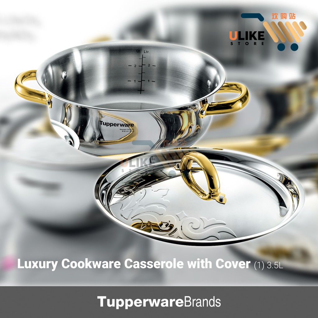 Tupperware Luxury Cookware Saucepan (1.5L) / Luxury Cookware Casserole ...