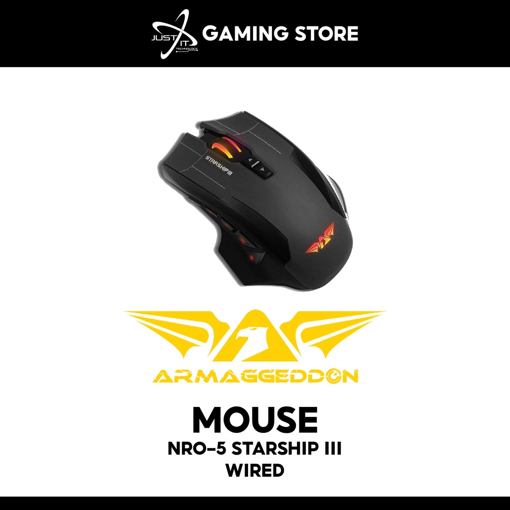 ARMAGGEDDON NRO-5 STARSHIP III GAMING MOUSE SABLE SOVIETS | Shopee Malaysia