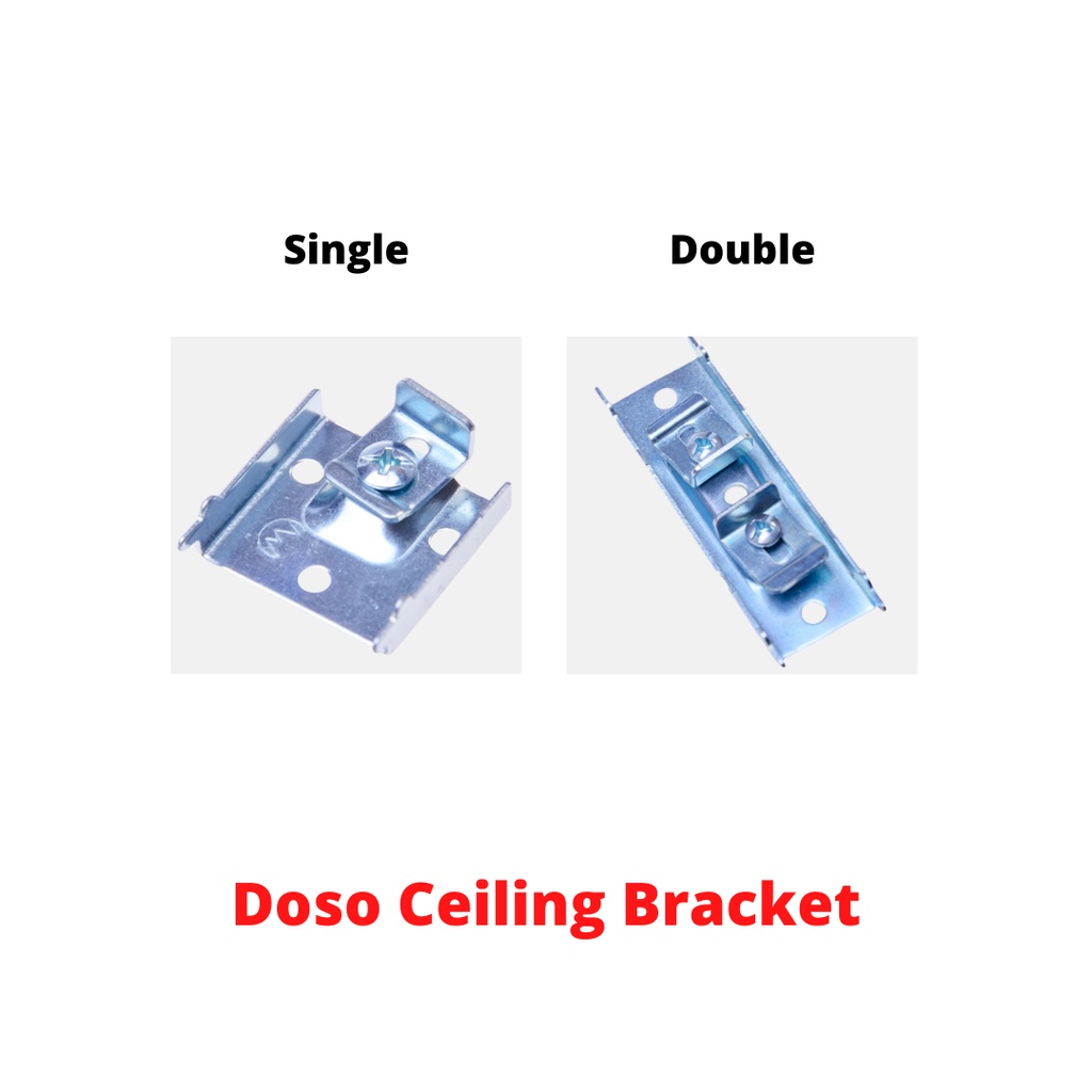 Ceiling Single Bracket SUPER DOSO Besi Langsir Rod Aksesori / Curtain ...