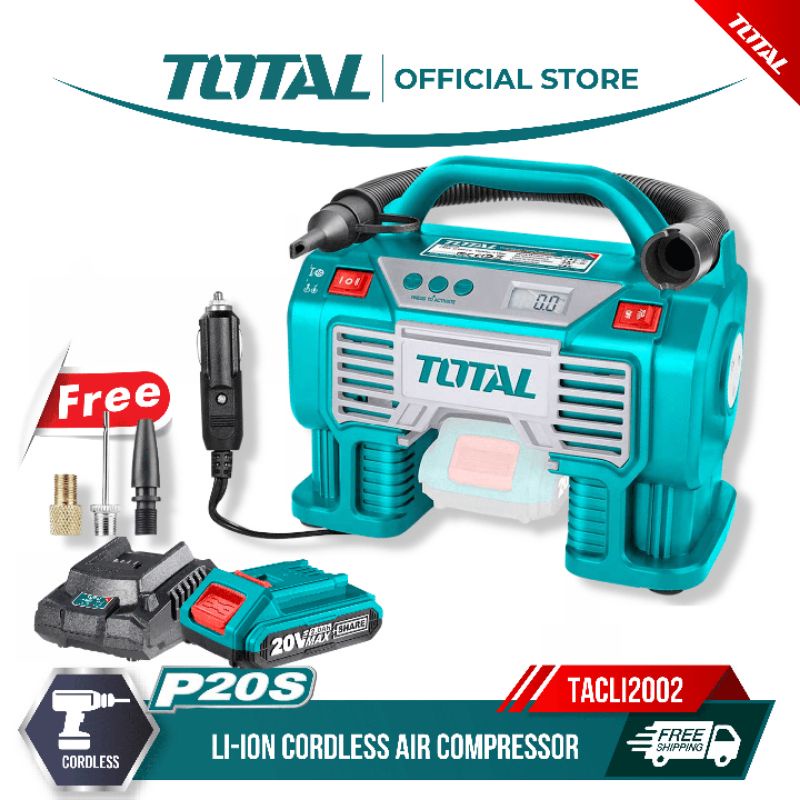 Total Li-ion Cordless Auto Air Compressor TACLI2002 | Shopee Malaysia