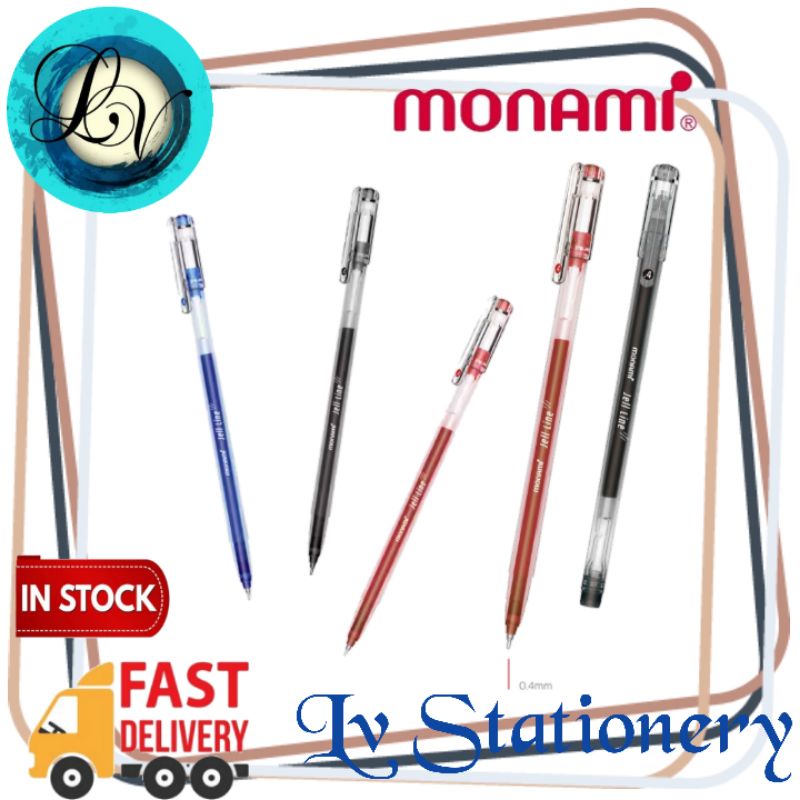 【LV】Monami Jell Line Gel Ink Pen / Gel Ink Pen | Shopee Malaysia