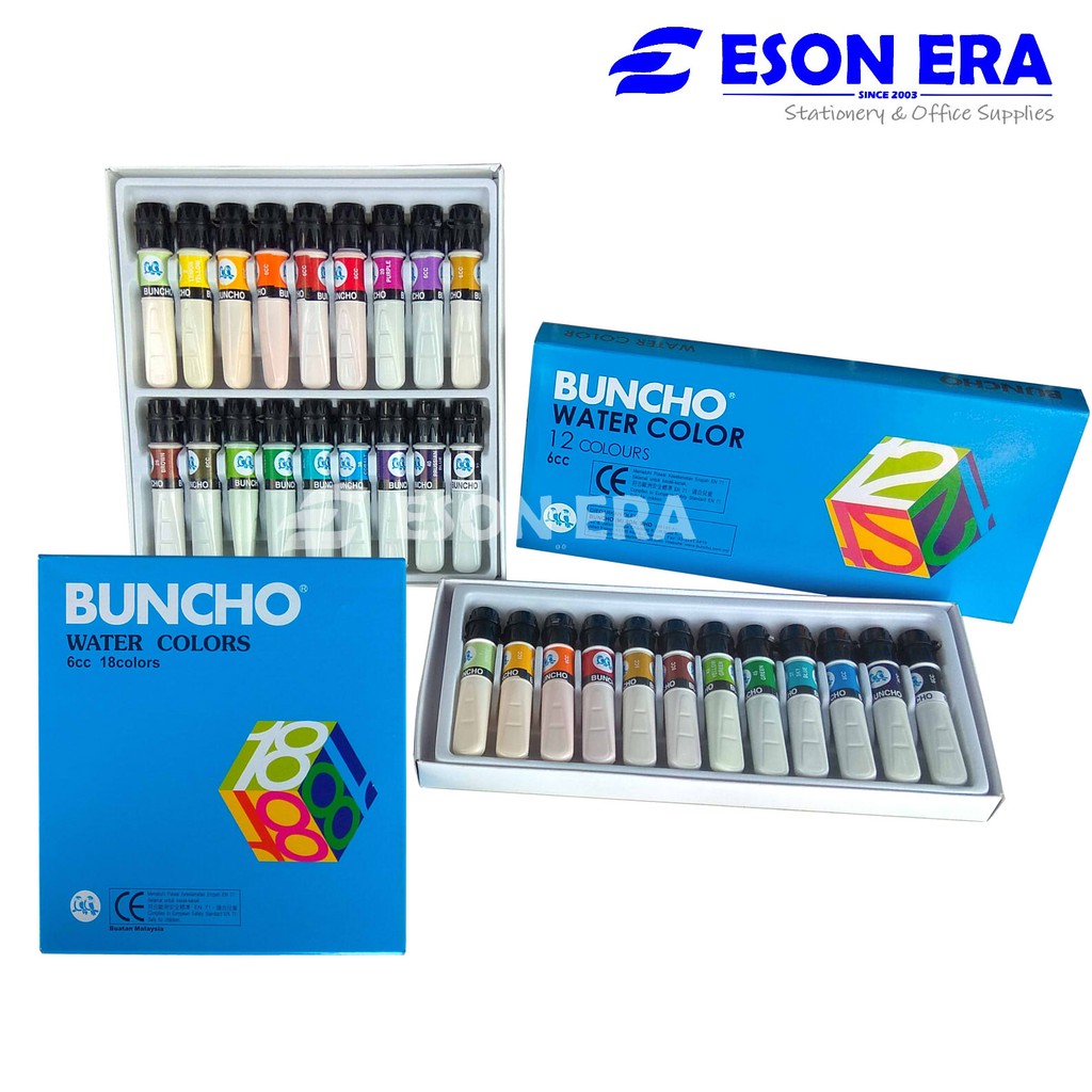 Buncho Water Colour 6cc 12 Colours /18 Colours | Shopee Malaysia