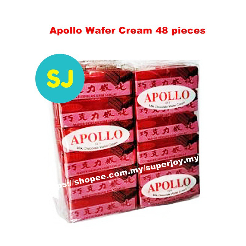 Apollo Wafer Cream (48 Pieces) | Shopee Malaysia