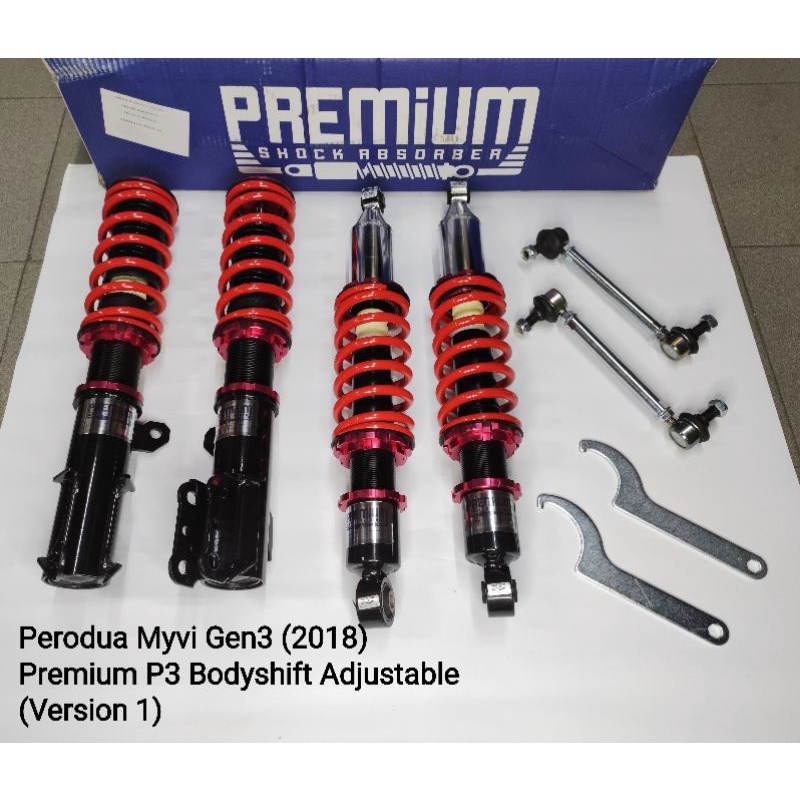 Perodua Myvi Gen3 (2018) Premium P3 series Twintube Hi Low Bodyshift ...