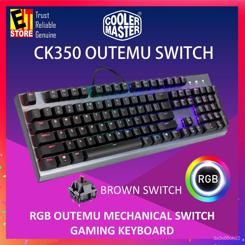 xeeZ COOLER MASTER CK350 RGB OUTEMU MECHANICAL SWITCH GAMING KEYBOARD ...