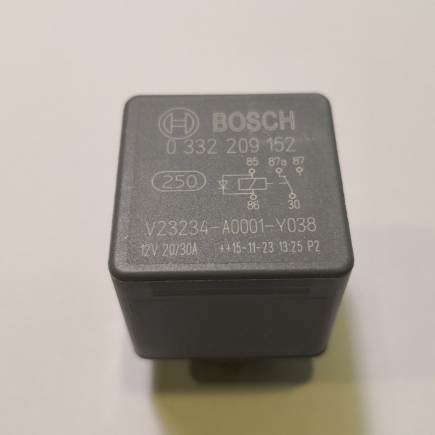 BOSCH 12V 5 PIN SINGLE POLE DOUBLE THROW RELAY WITH DIODE | Shopee Malaysia