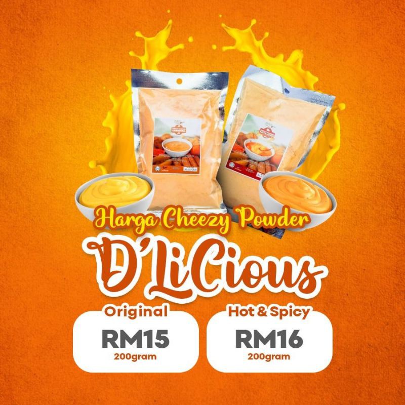 Cheezy Powder D'licious (Ori / Hot&Spicy) Cheesy KFC | Shopee Malaysia