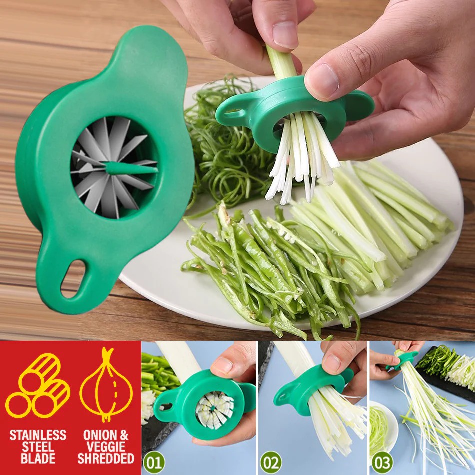 Chiaw77 Plum Bossom Onion Vegetable Shredder Slicer Cutter / Pemotong ...
