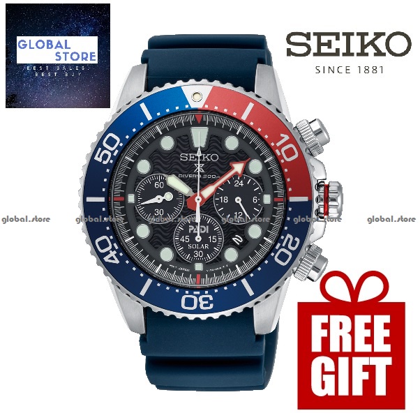 Seiko SSC785P1 Prospex PADI Solar Divers 200M Chronograph Watch ...