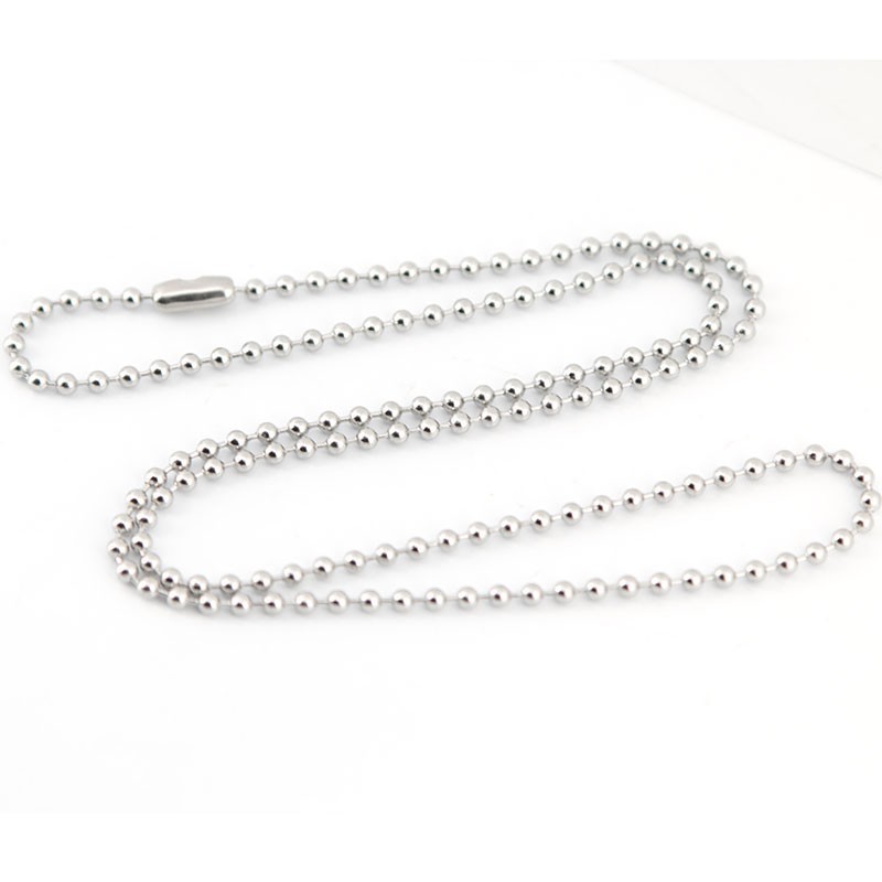 2mm Stainless Steel Ball Bead Chain Necklace | Shopee Malaysia