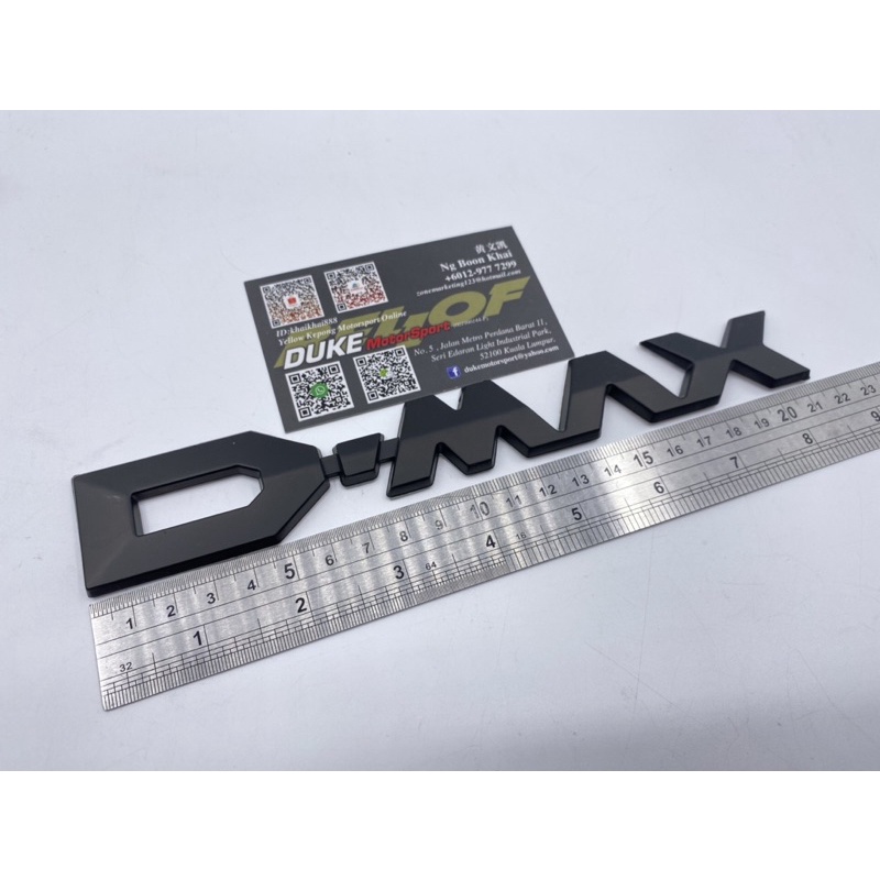 Isuzu DMAX D-MAX Wording Logo Emblem Letter Badge Matt Black Tulisan ...