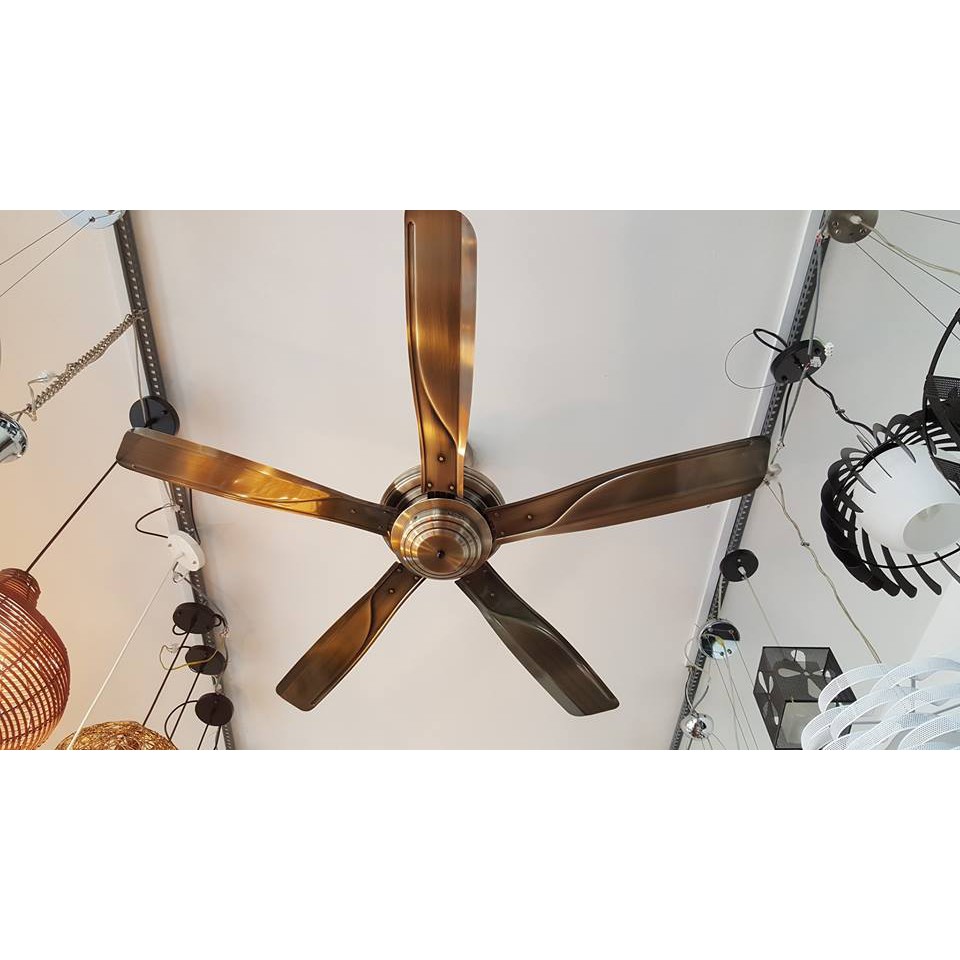 ELMARK 8585/300 METAL BLADES 56" Ceiling Fan - Antique Colour | Shopee ...
