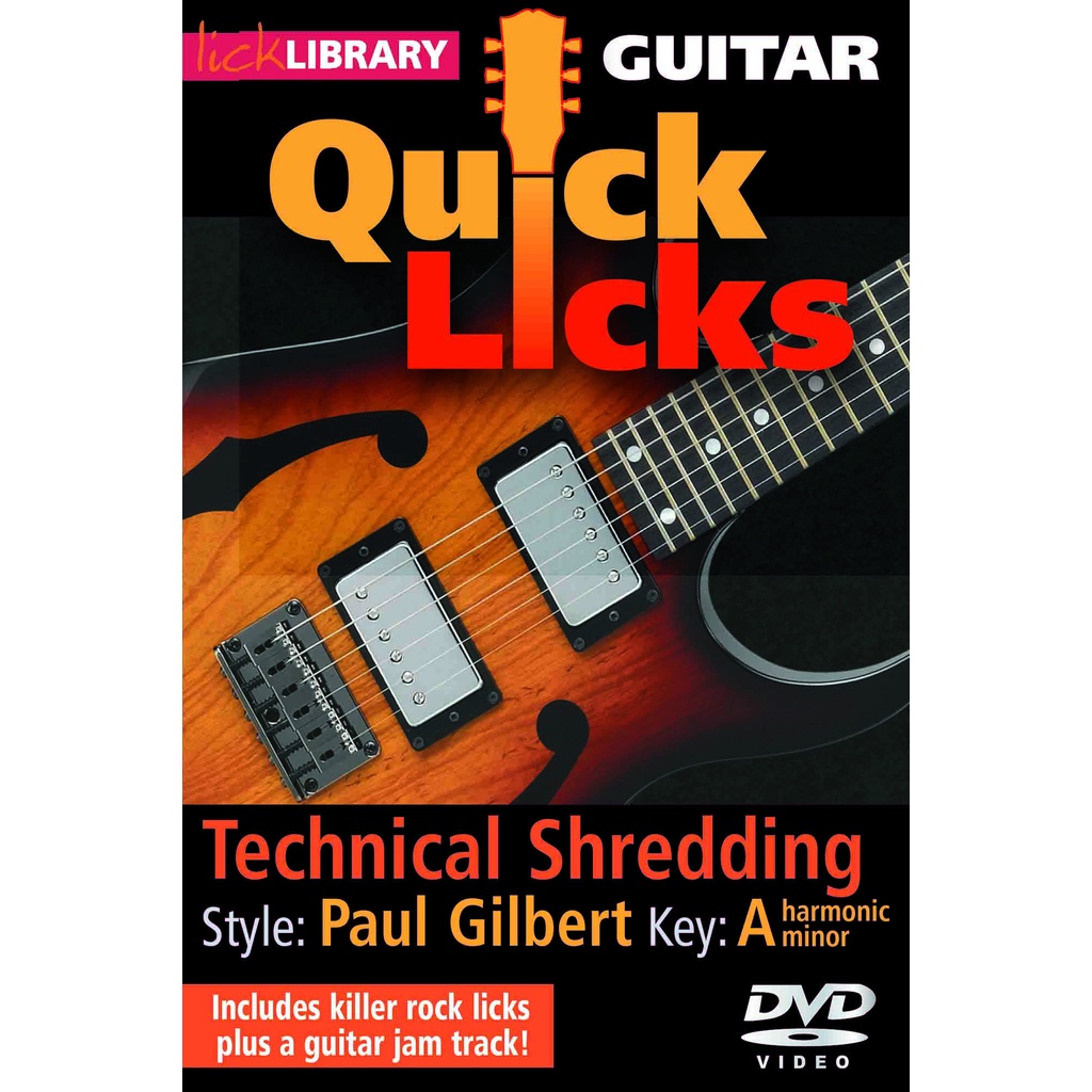 (Video Lessons) Lick Library - Quick Licks - Paul Gilbert (Technical Shredding) | Shopee Malaysia