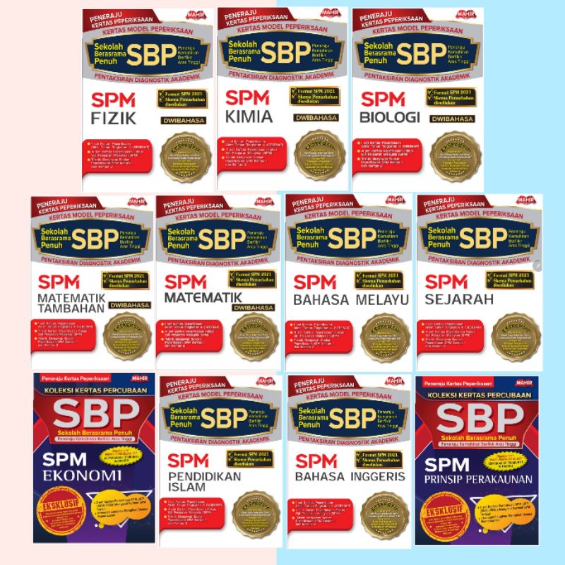 Kertas Model Peperiksaan SBP (SPM) 2021 | Shopee Malaysia